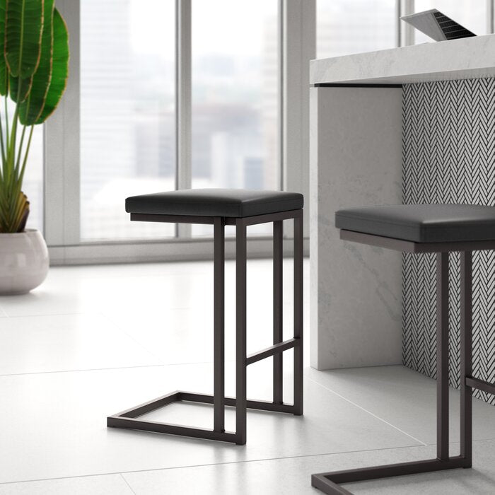 Black Walton Bar Stool – Salvage & Co Indy
