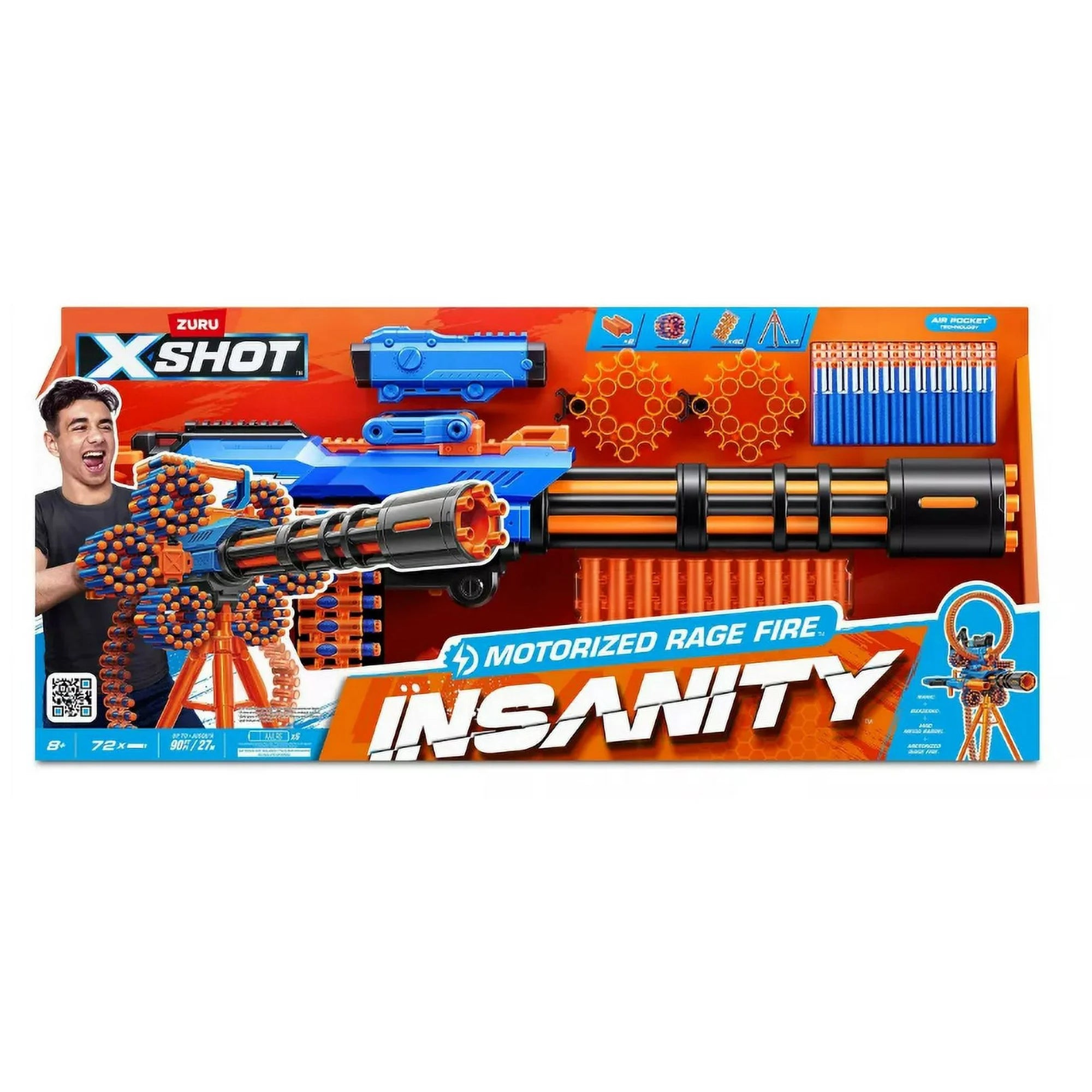 X-Shot Excel Insanity Motorized Rage Fire Gatlin Blaster – Salvage & Co ...