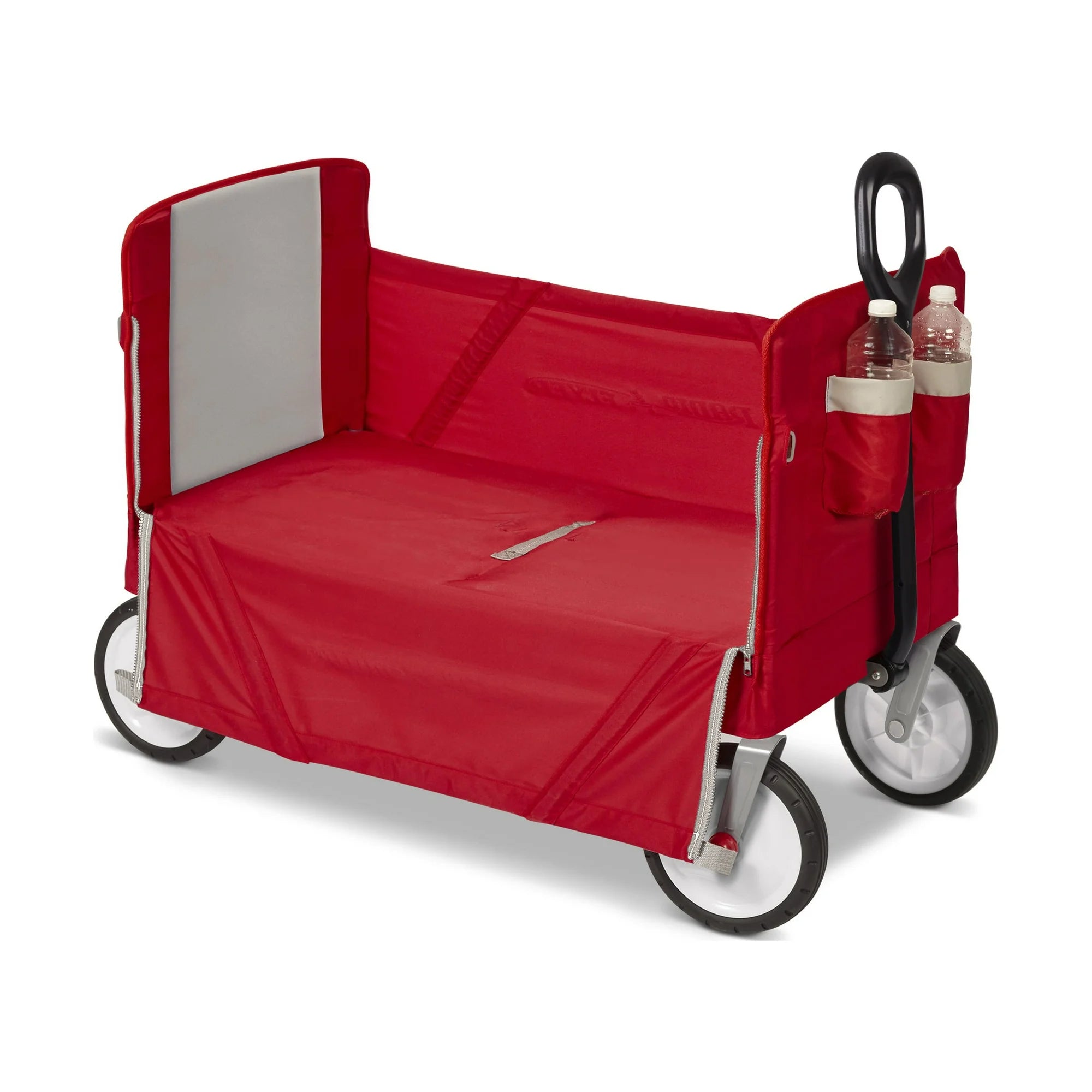 3-in-1 EZ Fold Wagon, Radio Flyer Collapsible Utility Cart, Red ...