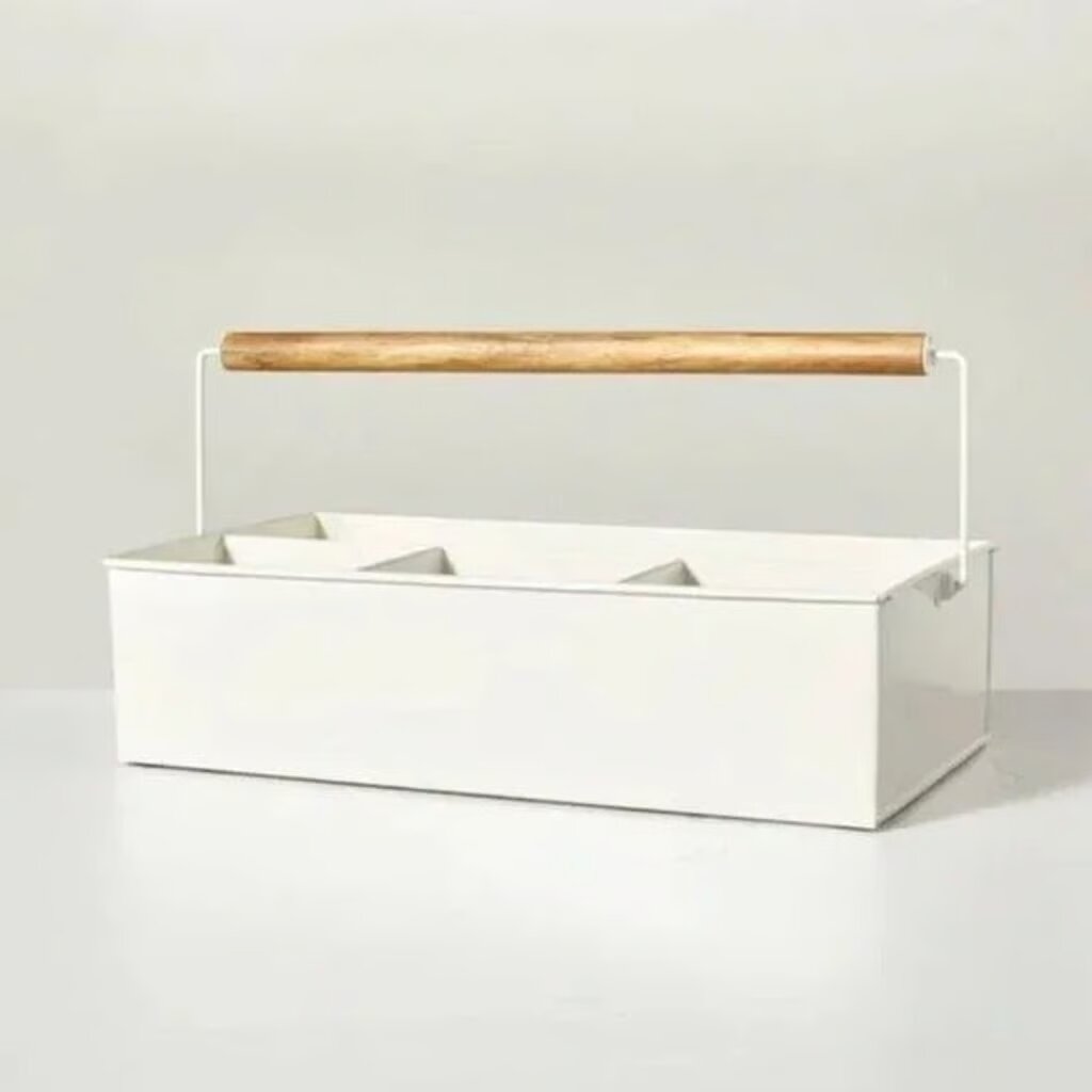 Divided Metal Multipurpose Garden Caddy Cream – Salvage & Co Indy