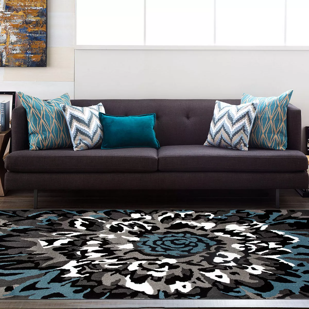 World Rug Gallery Alpine Contemporary Floral Rug – Salvage & Co Indy