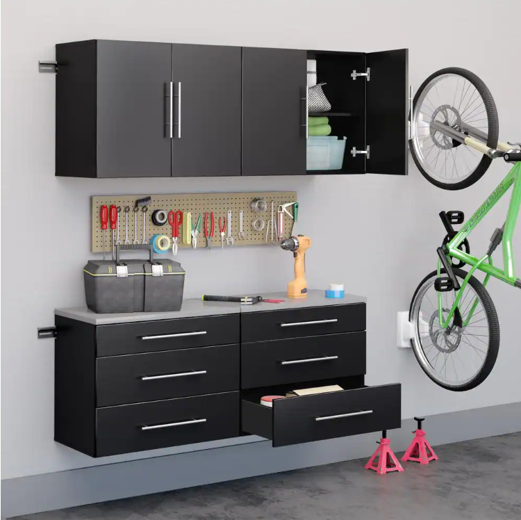 HangUps 30 in. W x 24 in. H x 16 in. D 3-Drawer Base Storage Cabinet i ...