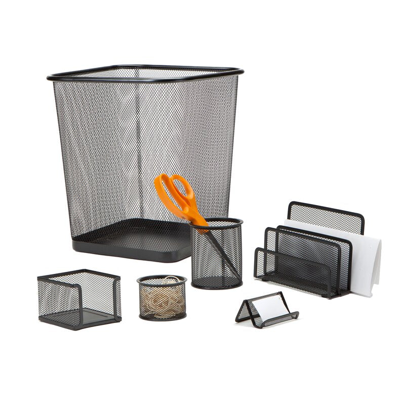 6 piece mesh desk set Dr397 – Salvage & Co Indy