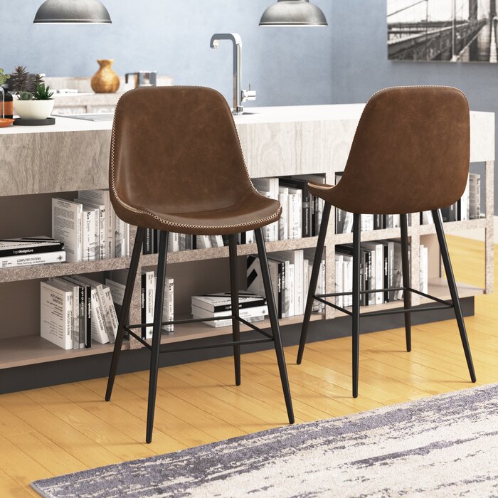 SET OF 2 Aldana Counter Bar Stool – Salvage & Co Indy