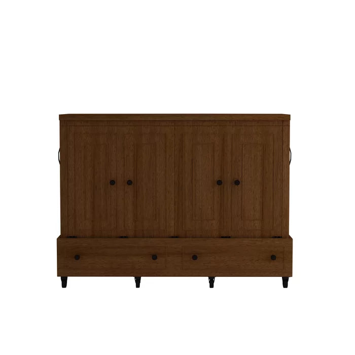 Caribou Queen Solid Wood Mobile Murphy Bed – Salvage & Co Indy