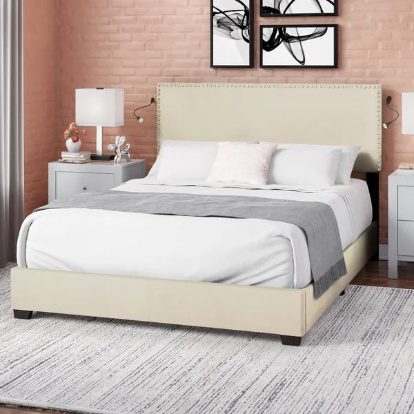 Caroline Tufted Upholstered Low Profile Standard Bed queen – Salvage ...