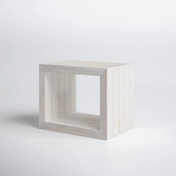 Natural White Carterton 25'' Tall Floor Shelf End Table – Salvage & Co Indy