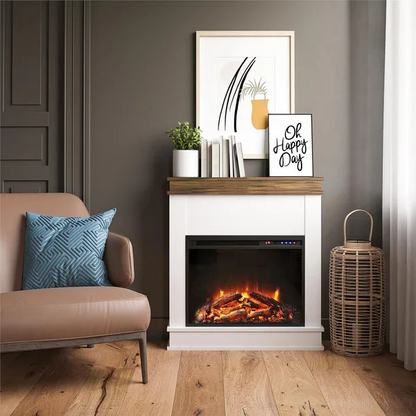 Christopher 31.65'' W Electric Fireplace – Salvage & Co Indy