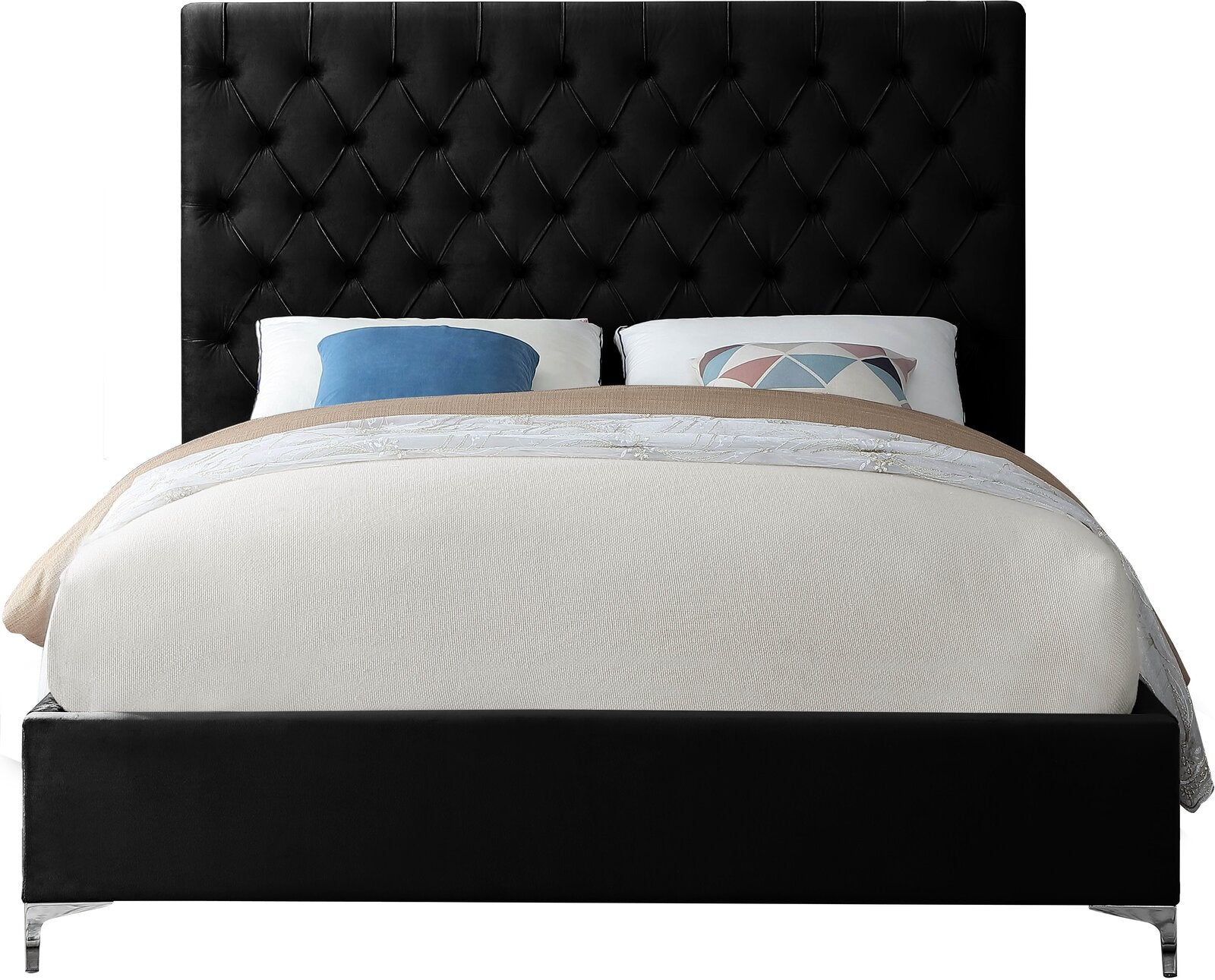 King Black Dermott Upholstered Platform Bed HEADBOARD ONLY K6840 Salvage Co Indy