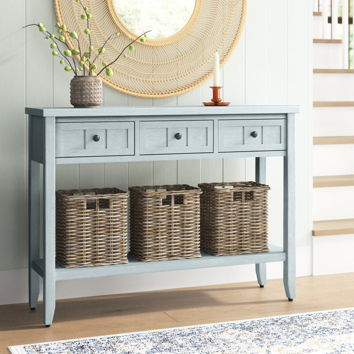 Gray Euclid 40'' Console Table – Salvage & Co Indy