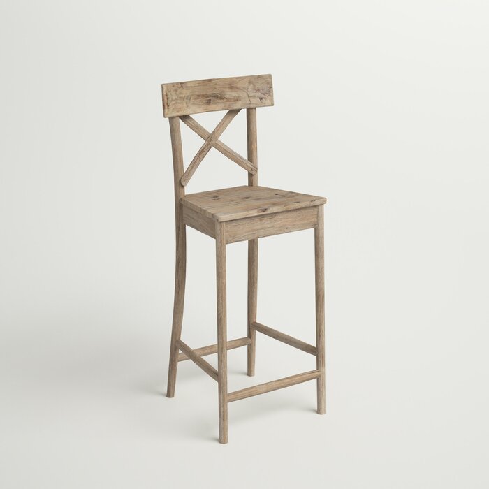 Eugley Solid Wood Bar Stool – Salvage & Co Indy