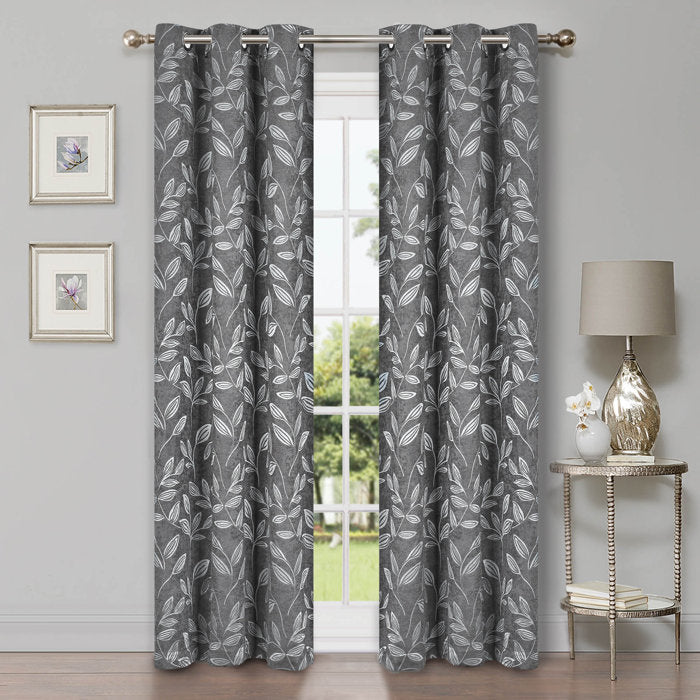 Finklea Floral Room Darkening Curtain Panels (Set of 4) – Salvage & Co Indy