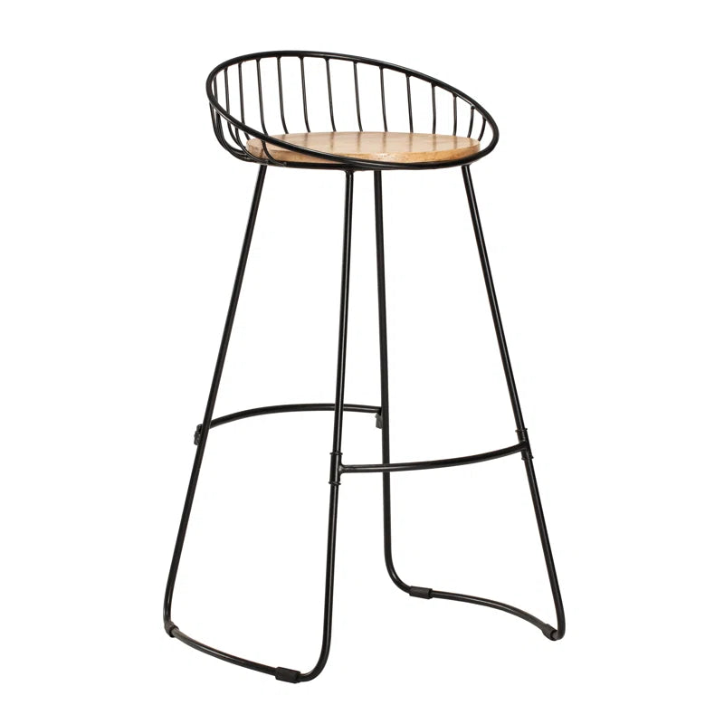 Hanson Solid Wood Bar Stool – Salvage & Co Indy