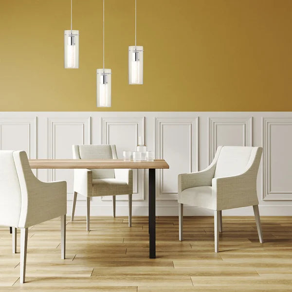 Hughesville Droplet Infused Glass 1 Light Led Pendant Light in , 3-Lig ...