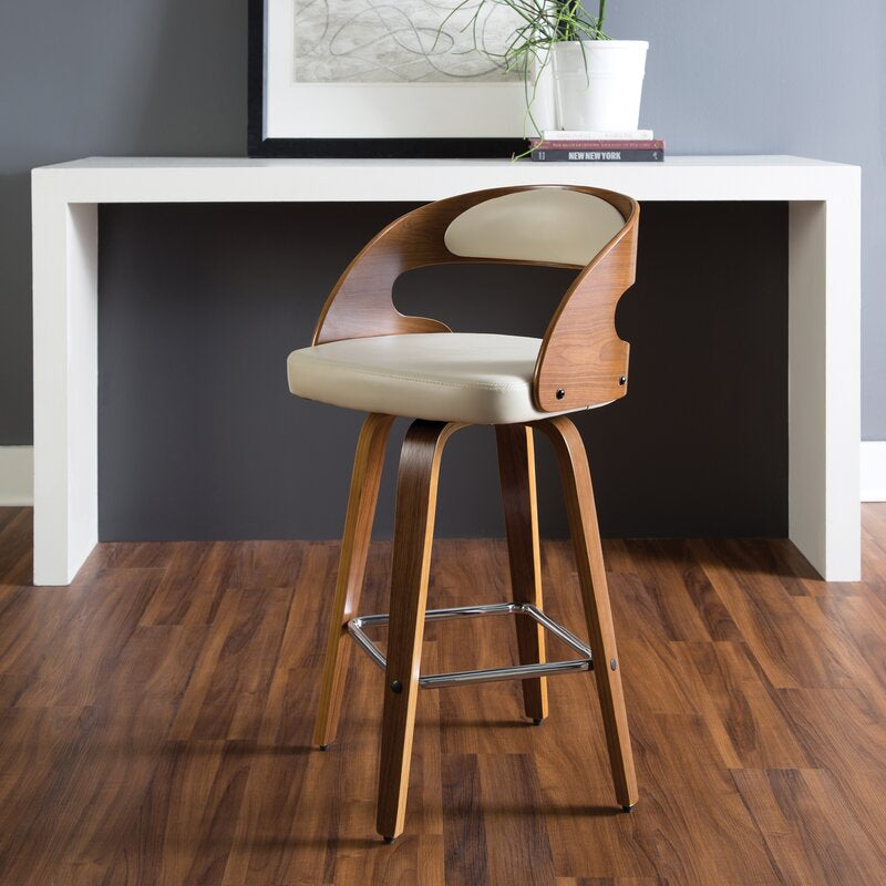 La Chapelle Mid Century Modern Bar Stool 26" #8121T – Salvage & Co Indy