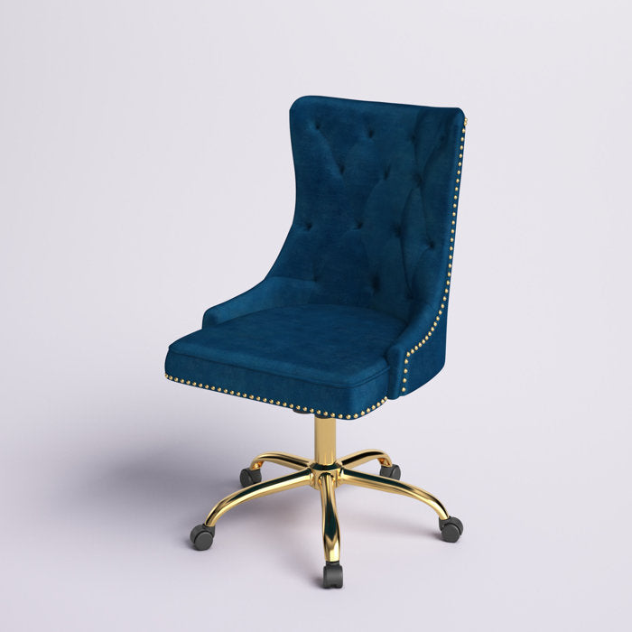 Lisa Swivel Task Chair With Tufted Back – Salvage & Co Indy