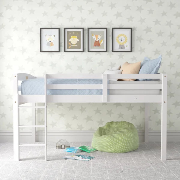 Mallika Solid Wood Loft Bed by Mack & Milo™ full – Salvage & Co Indy