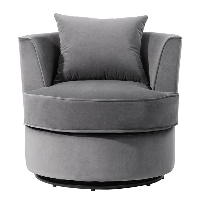 Nevius Upholstered Swivel Armchair – Salvage & Co Indy
