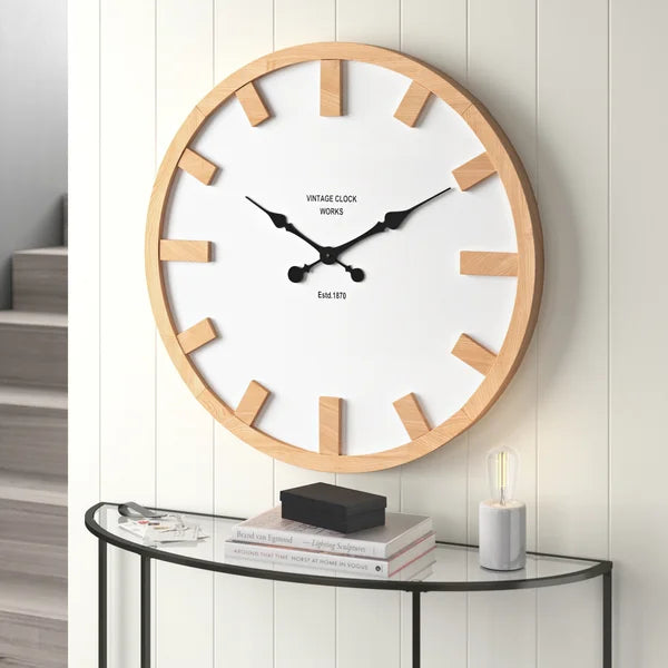 Oversized Ashlee 27.5" Wall Clock – Salvage & Co Indy