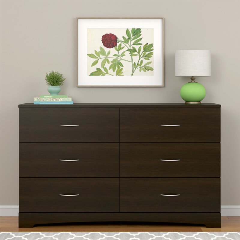 Poulson 6 Drawer 53.25 W Double Dresser CYB114 Salvage Co Indy