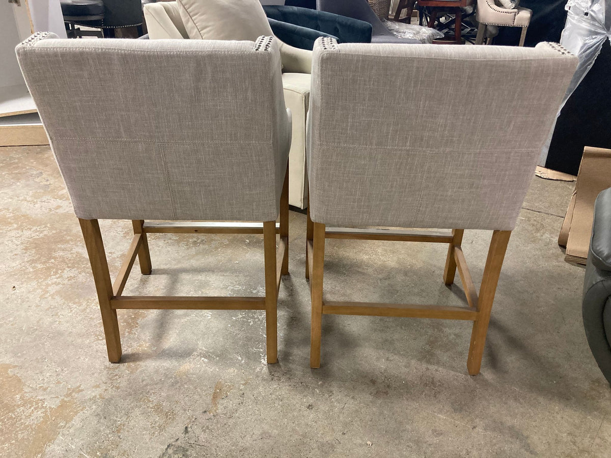 SET OF 2 Len Counter Bar Stool – Salvage & Co Indy