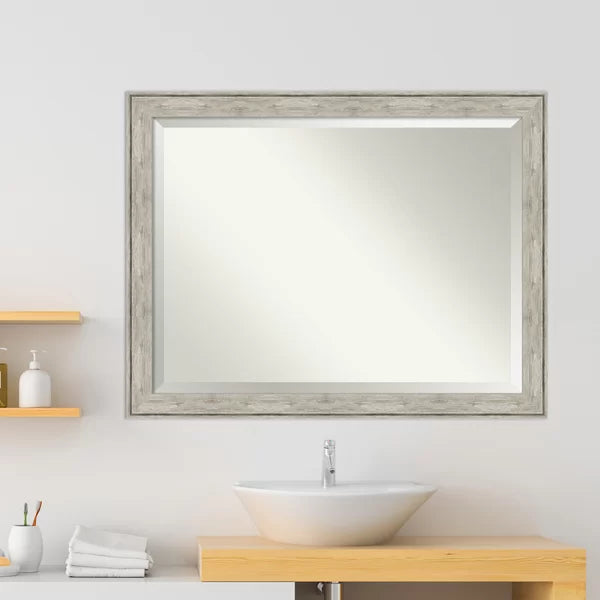 Sadler Distressed Bathroom/Vanity Mirror 35"x45" – Salvage & Co Indy