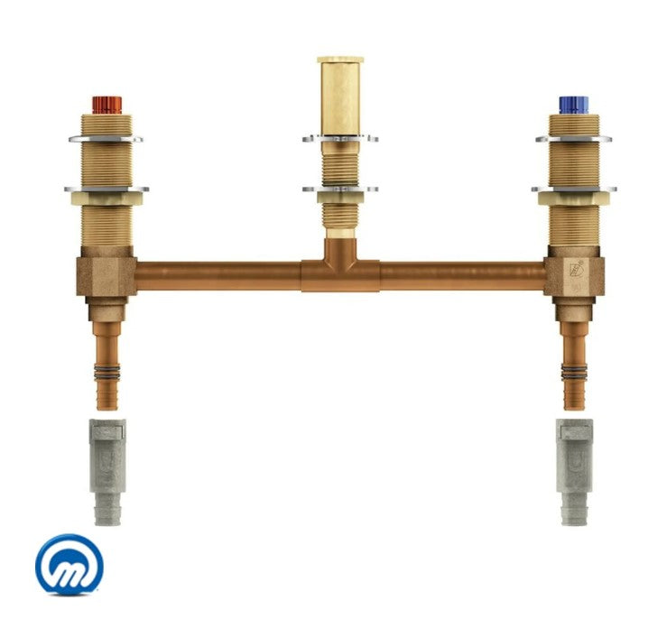 1/2 Inch PEX Roman Tub Rough-In Valve with 10 Inch Centers from the M ...