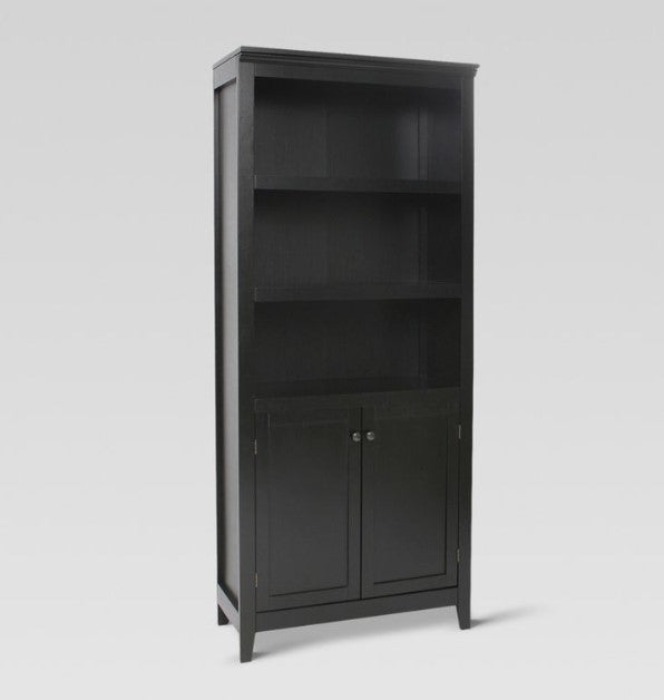 72" Carson 5 Shelf Bookcase with Doors – Salvage & Co Indy