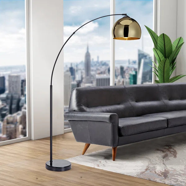 Sevag 67" Arched Floor Lamp – Salvage & Co Indy