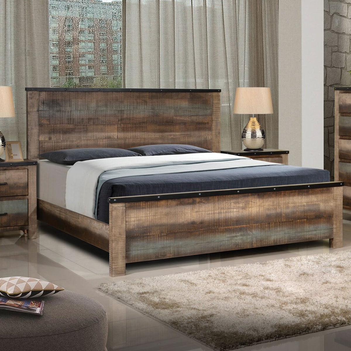 King Brown Shandra Solid Wood Headboard K7321 – Salvage & Co Indy