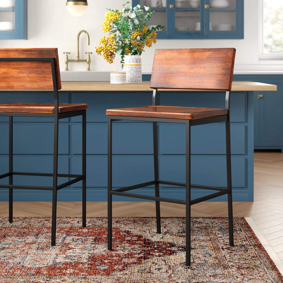 Solid Wood Bar & Counter Stool TTR485 – Salvage & Co Indy