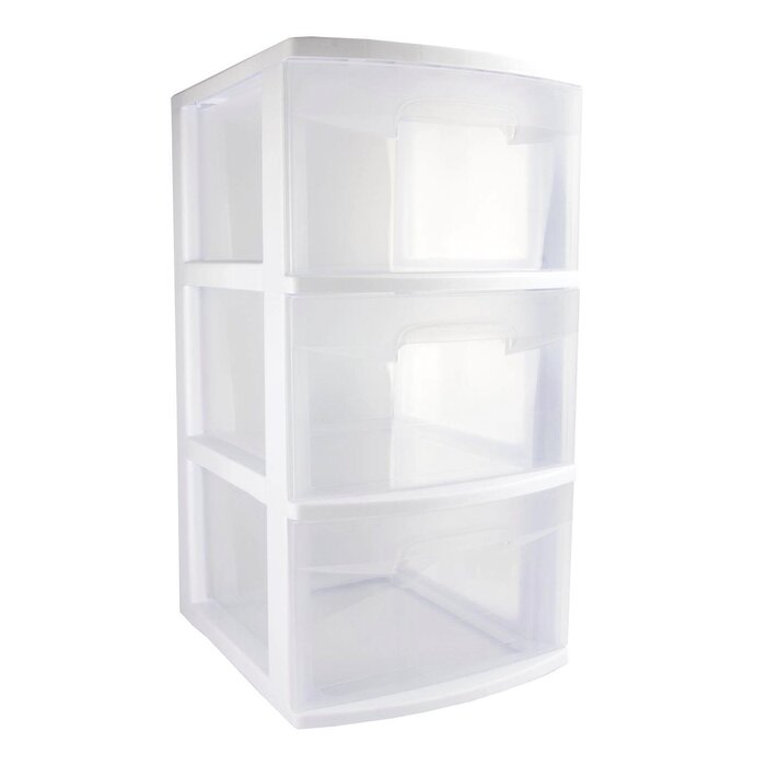 Home 3 Drawer Wheeled Plastic Storage Container (Set of 4) – Salvage ...