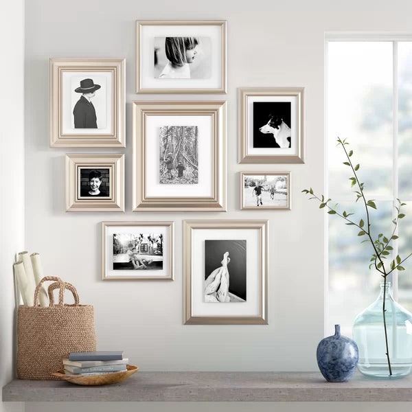 Syston 8 Piece Beveled Plastic Gallery Picture Frame Set – Salvage & Co ...