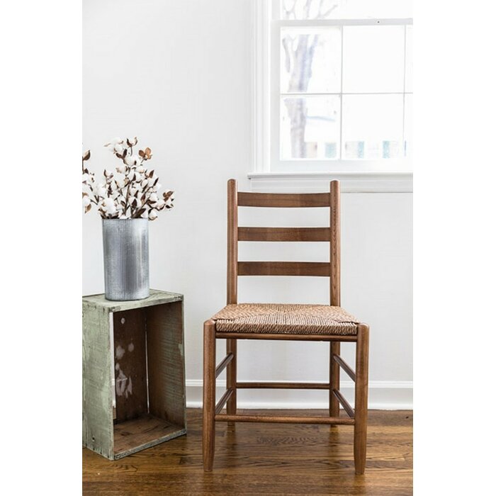 Woodleaf Hickory Thor Solid Wood Ladder Back Side Chair, Set of 2 ...