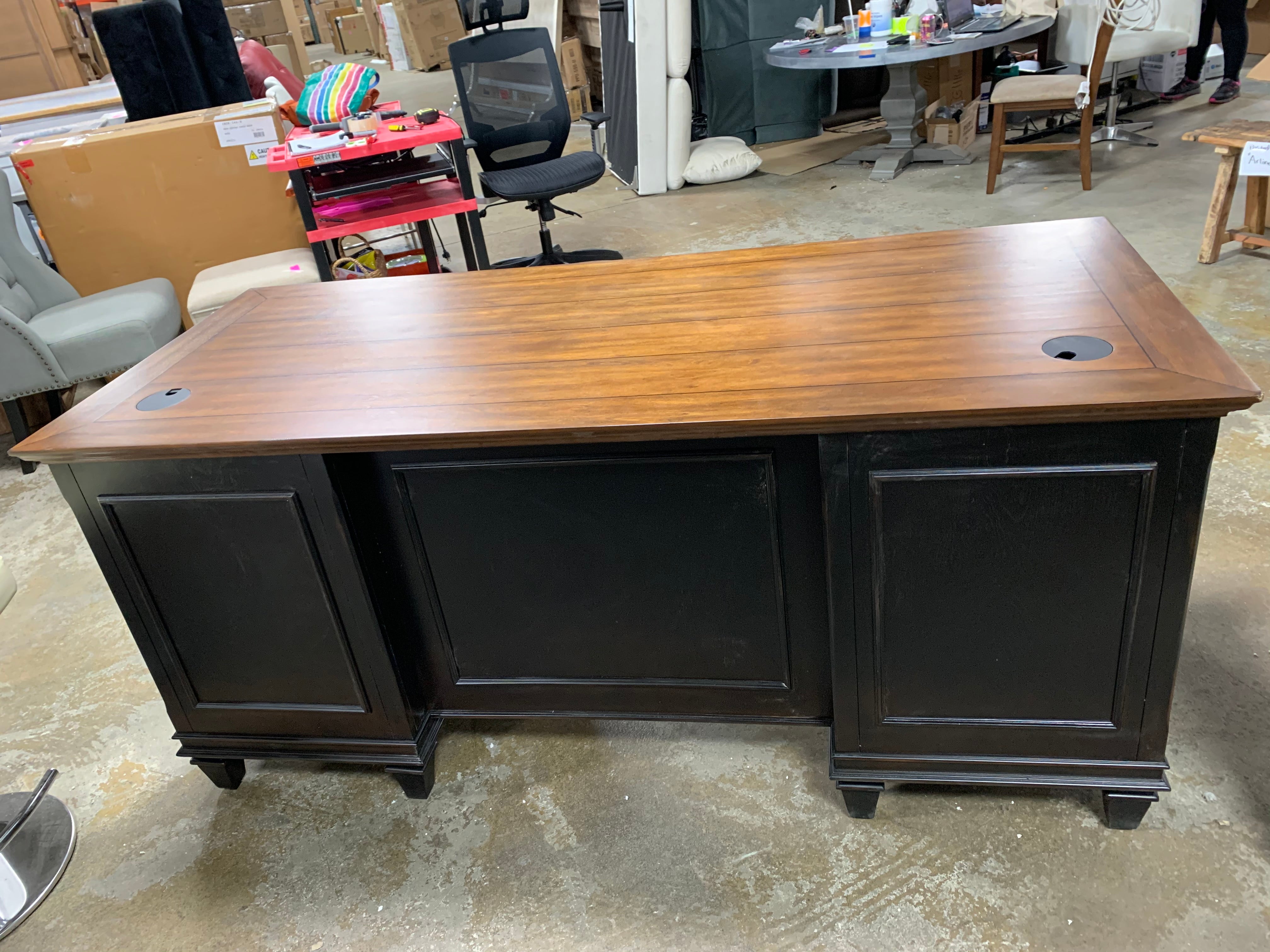 Django solid wood executive desk store